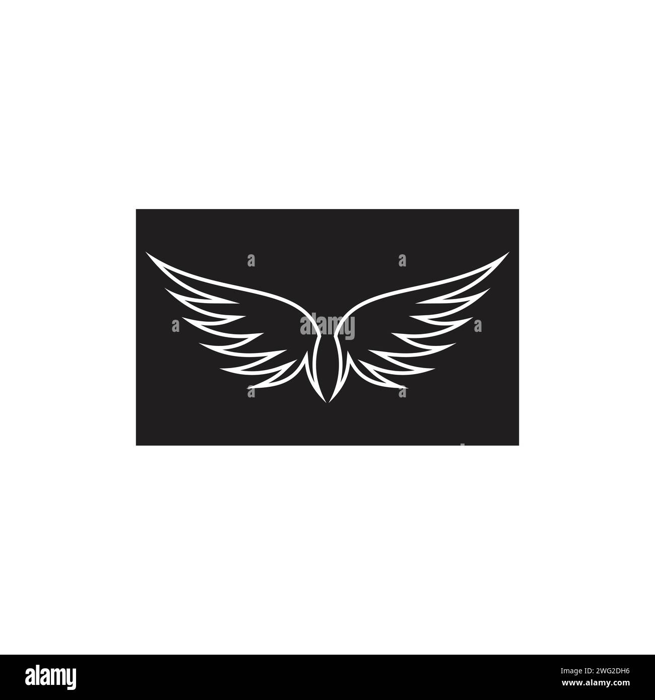 Bird wings vector logo concept illustration Stock Vector Image & Art ...