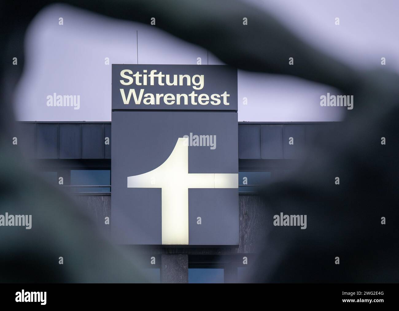 Berlin, Germany. 02nd Feb, 2024. An illuminated sign with the Stiftung ...