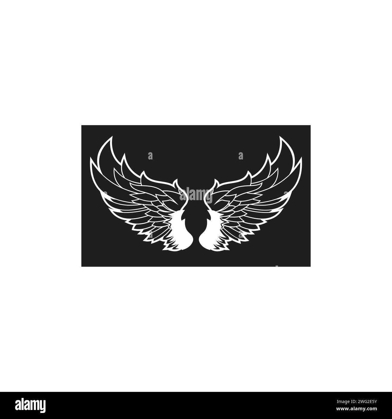 Bird wings vector logo concept illustration Stock Vector Image & Art ...