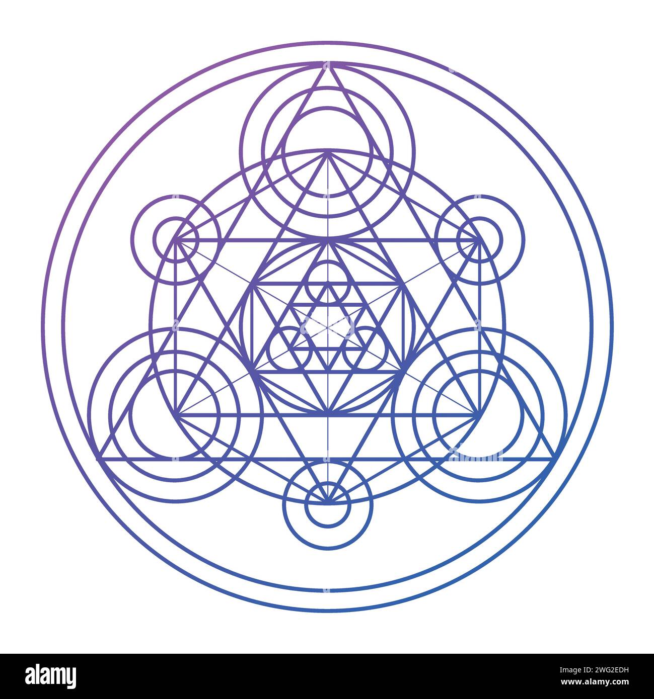 Alchemical magic circle. Astrology and the concept of religion Stock ...