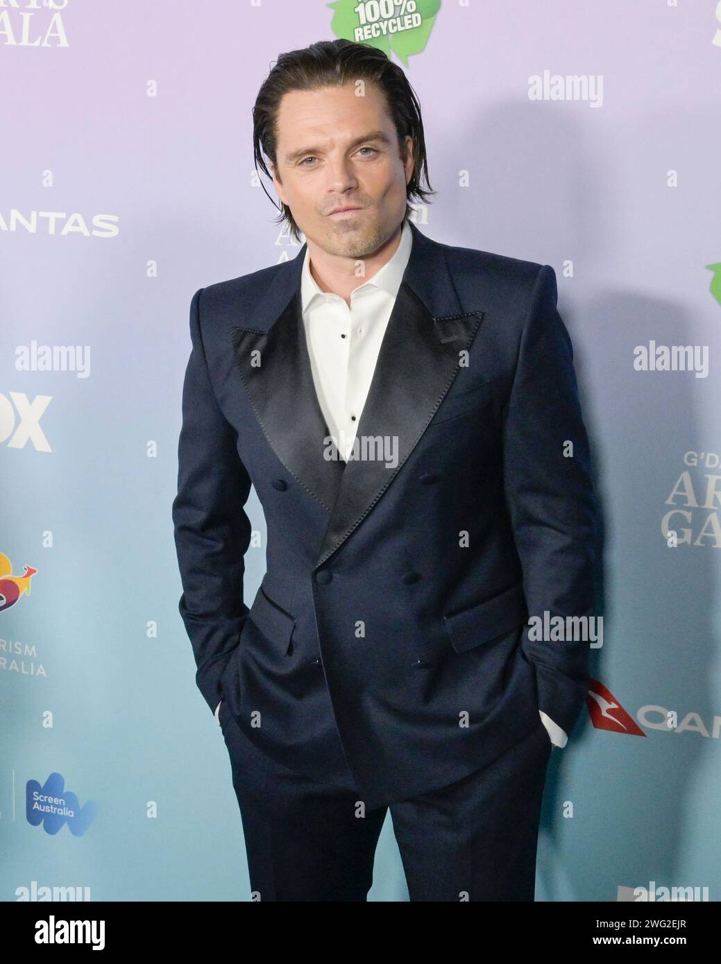 February 1, 2024, Los Angeles, California, USA: Sebastian Stan attends ...