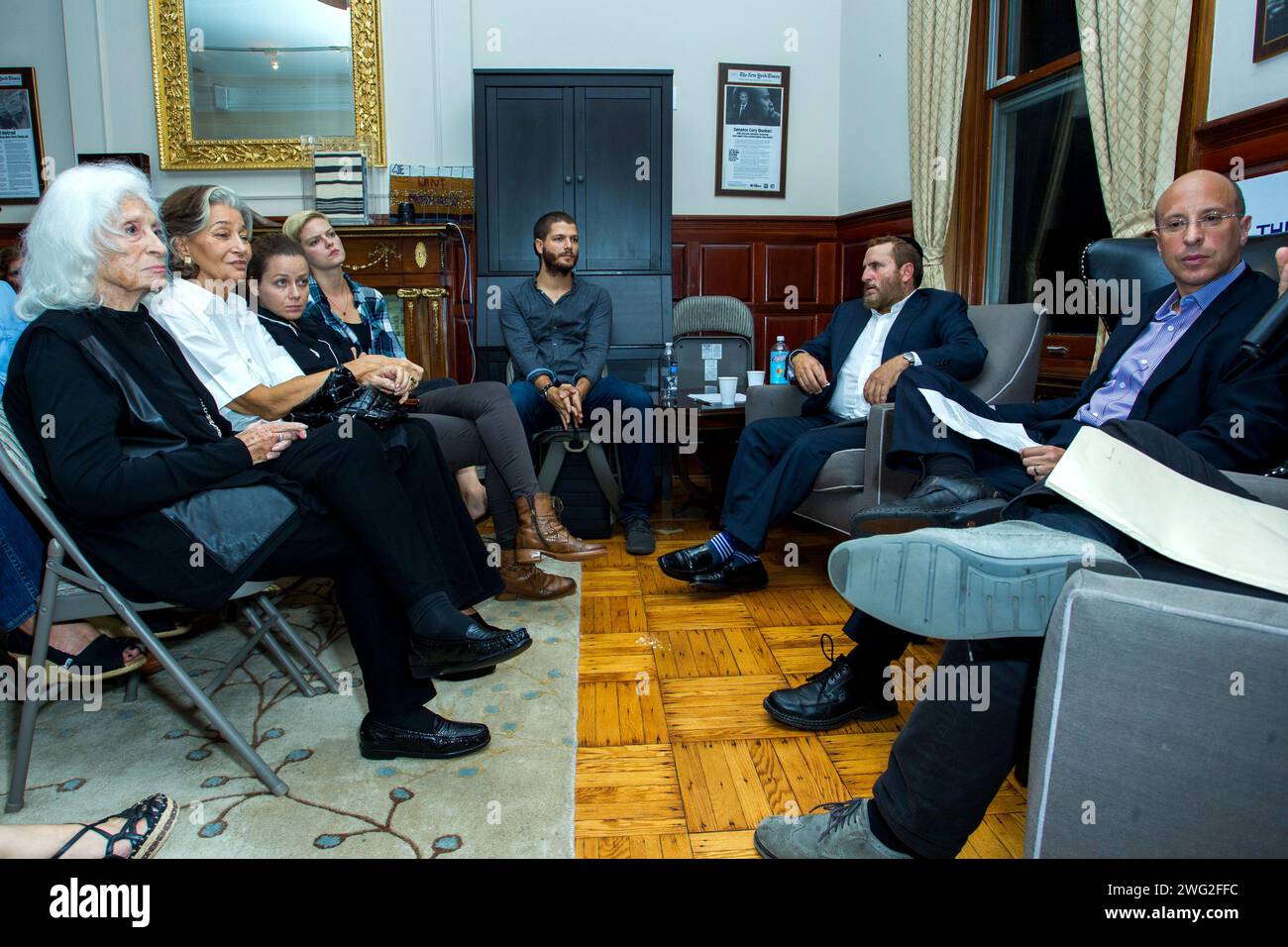 New York, NY, USA. 26 September, 2018. Rabbi Shmuley Boteach, Elisha ...