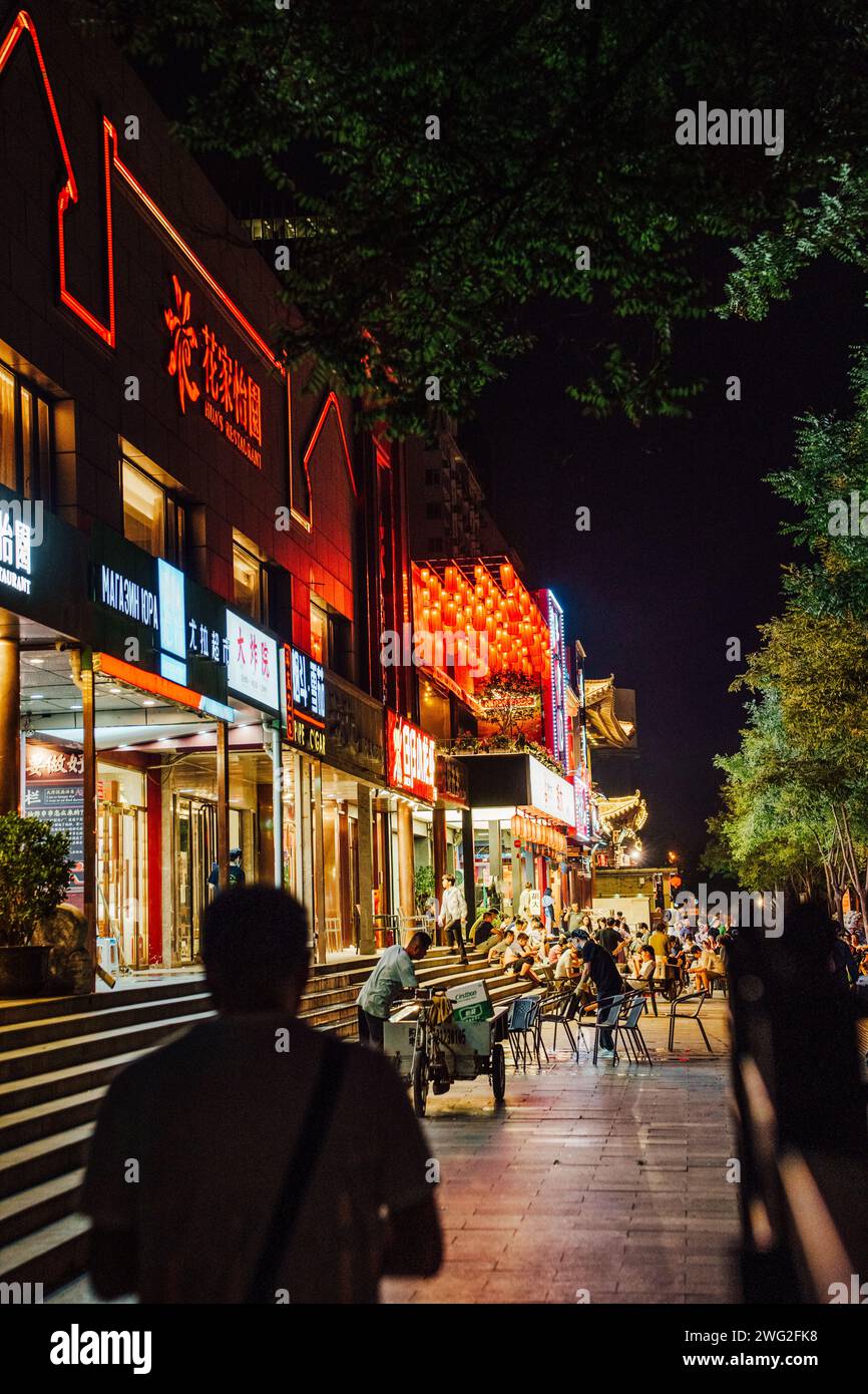 Night streets of Peking Stock Photo - Alamy