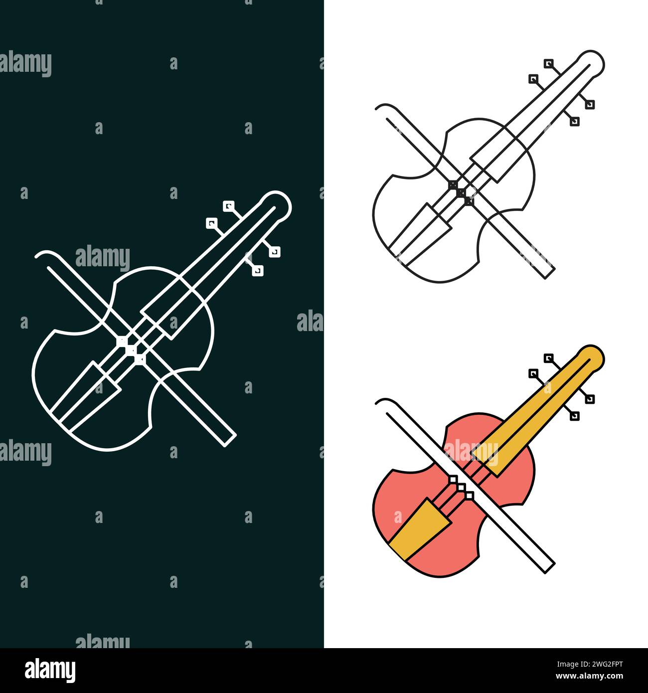 "Violin Vector illustration Icon Design Stock Vector Image & Art - Alamy