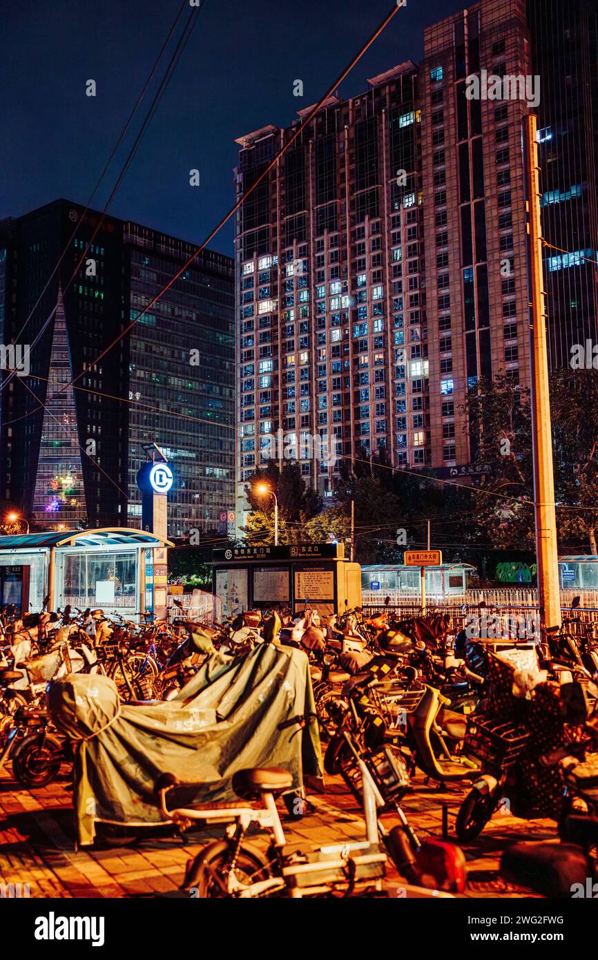 Night streets of Peking Stock Photo - Alamy