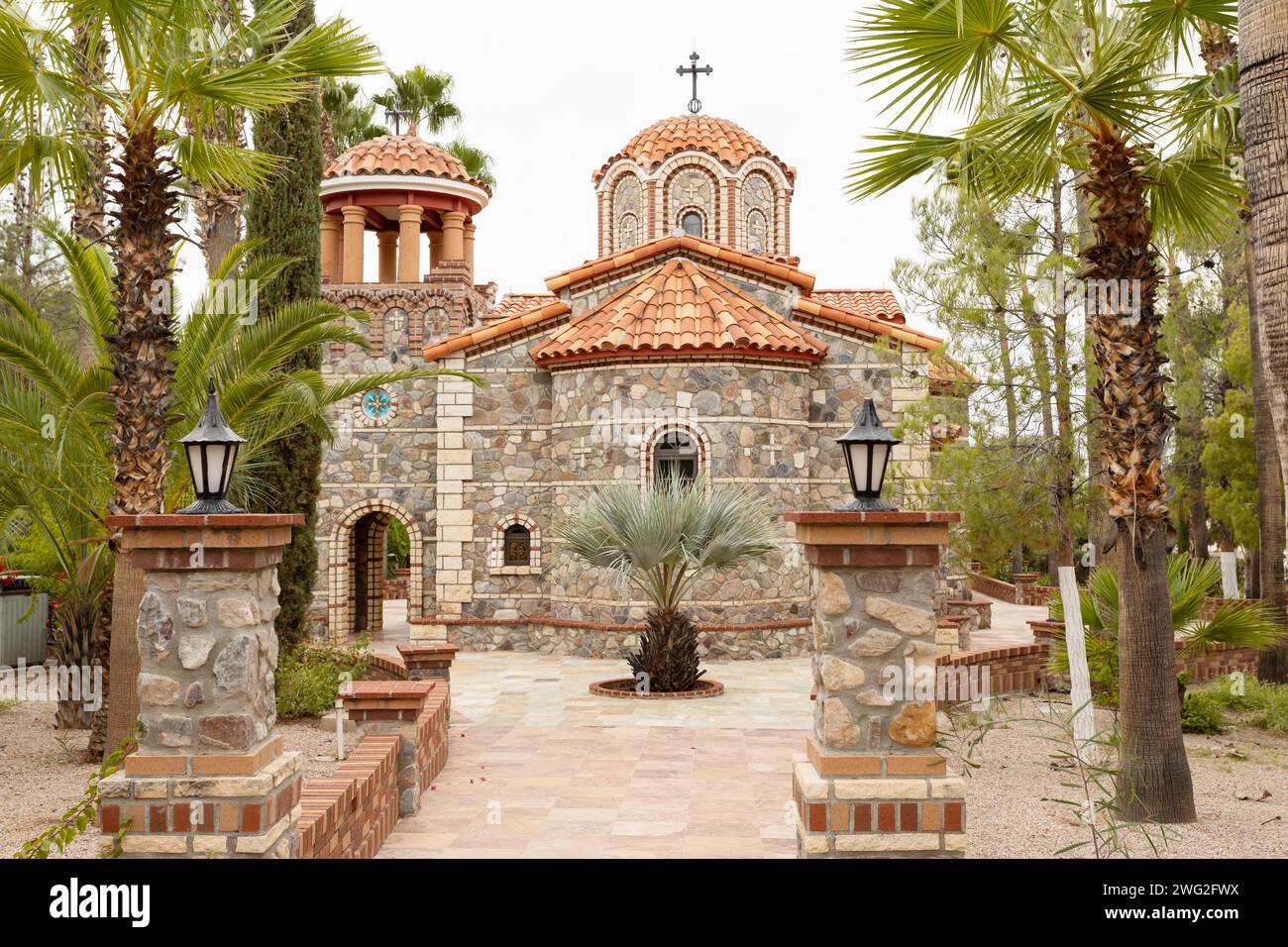 Byzantine architecture. The Chapel of St. Nicholas at St Antony Greek ...