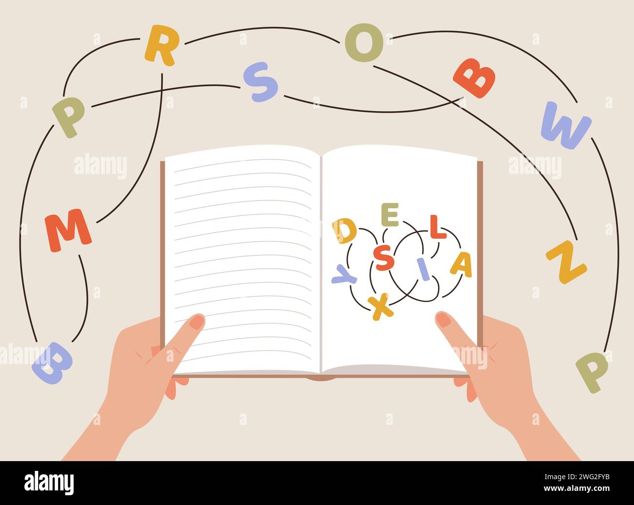 Children holding letters Stock Vector Images - Alamy