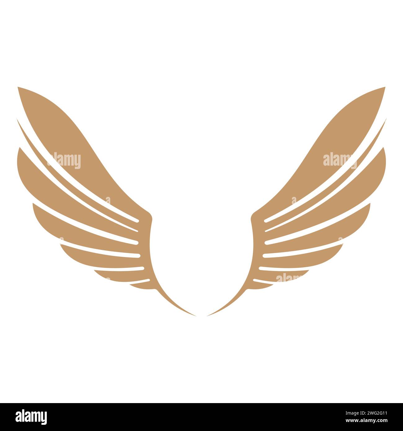 Bird wings vector logo concept illustration Stock Vector Image & Art ...