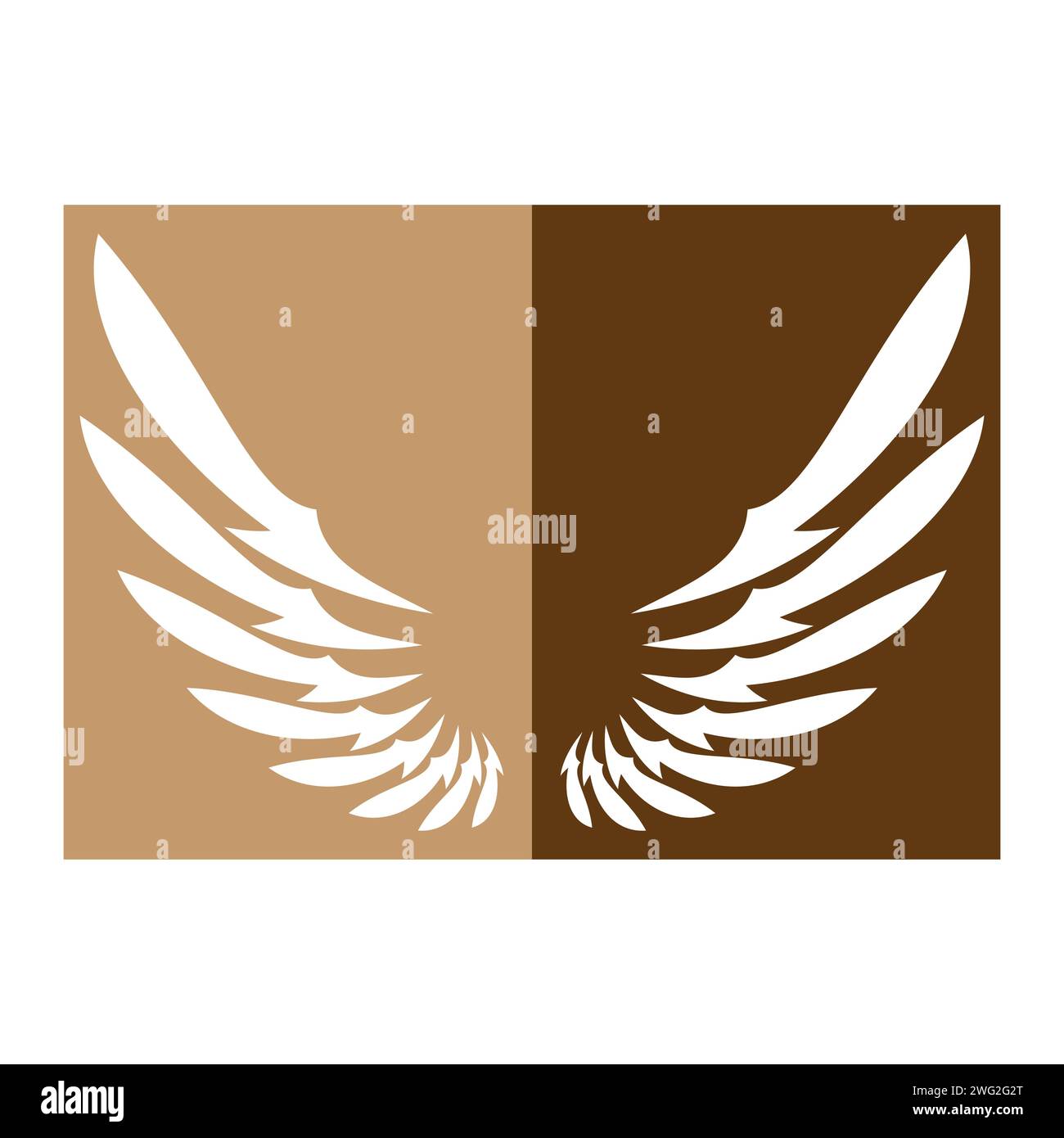 Bird wings vector logo concept illustration Stock Vector Image & Art ...
