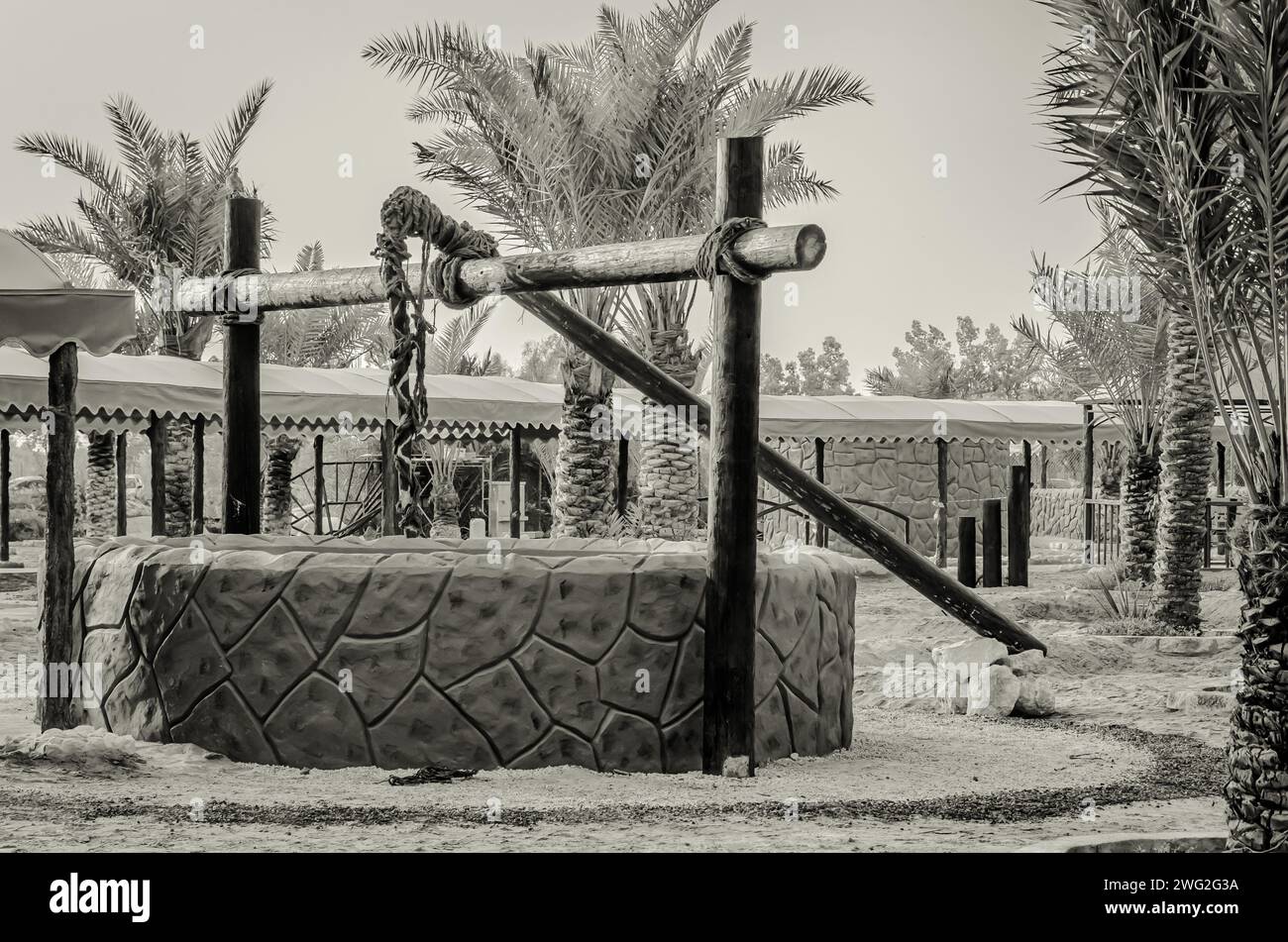 Traditional old water well in Bahrain Stock Photo - Alamy