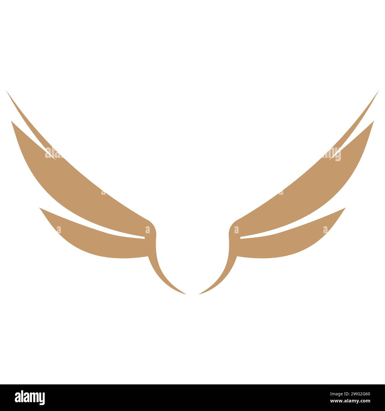 Bird wings vector logo concept illustration Stock Vector Image & Art ...