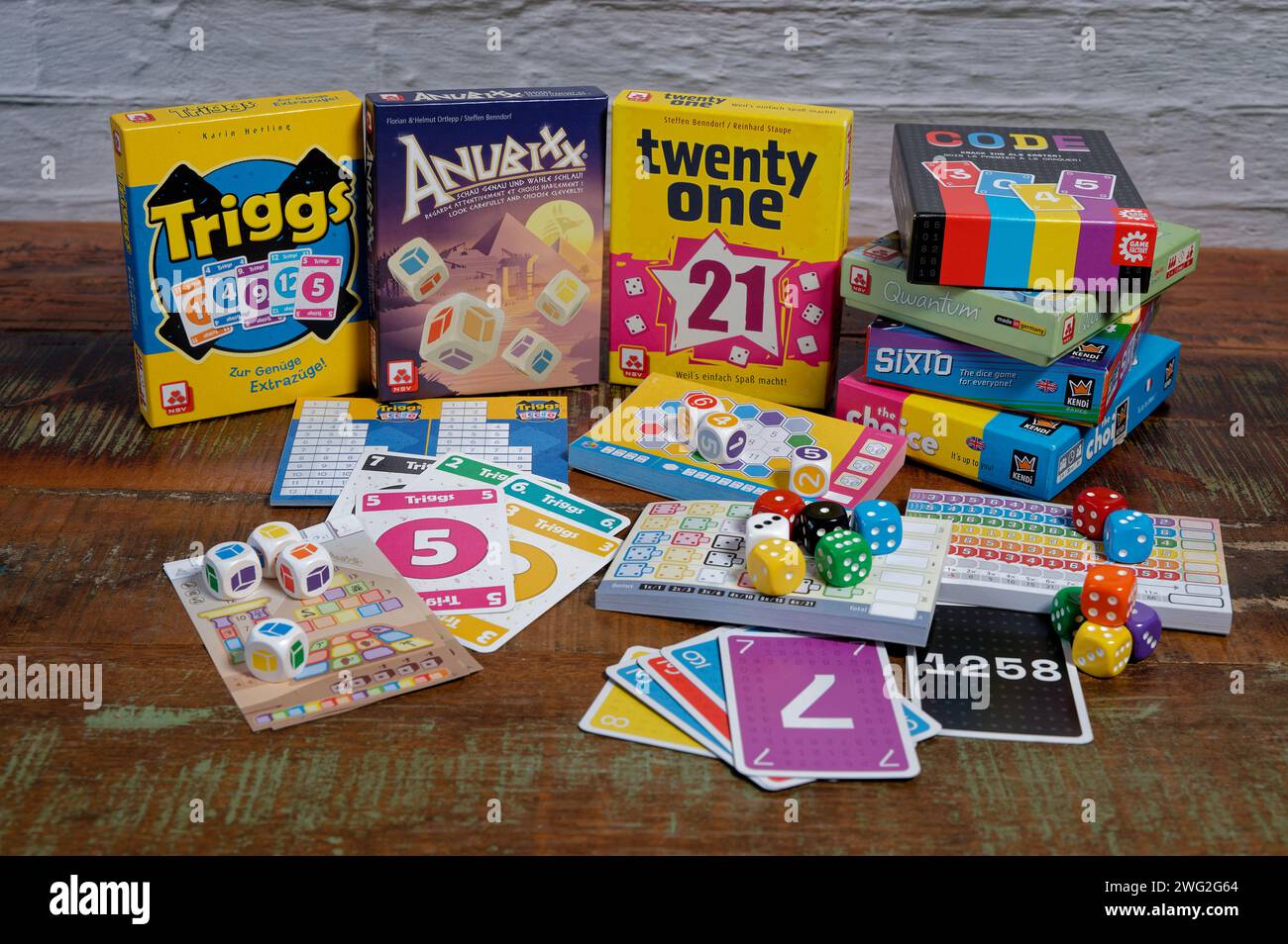 Berlin, Germany - January 16, 2024: Various packs of parlor games with ...