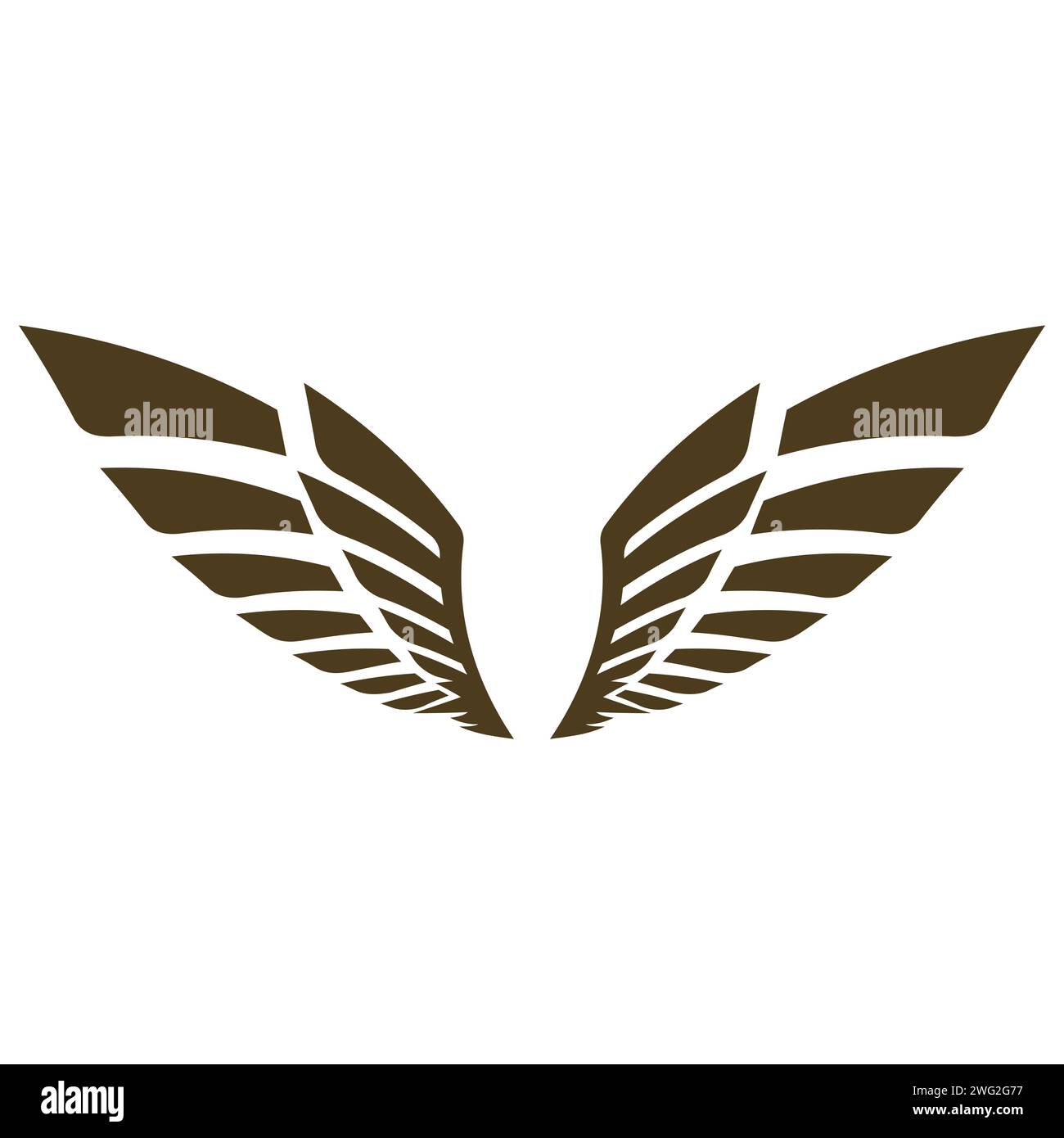 Bird wings vector logo concept illustration Stock Vector Image & Art ...