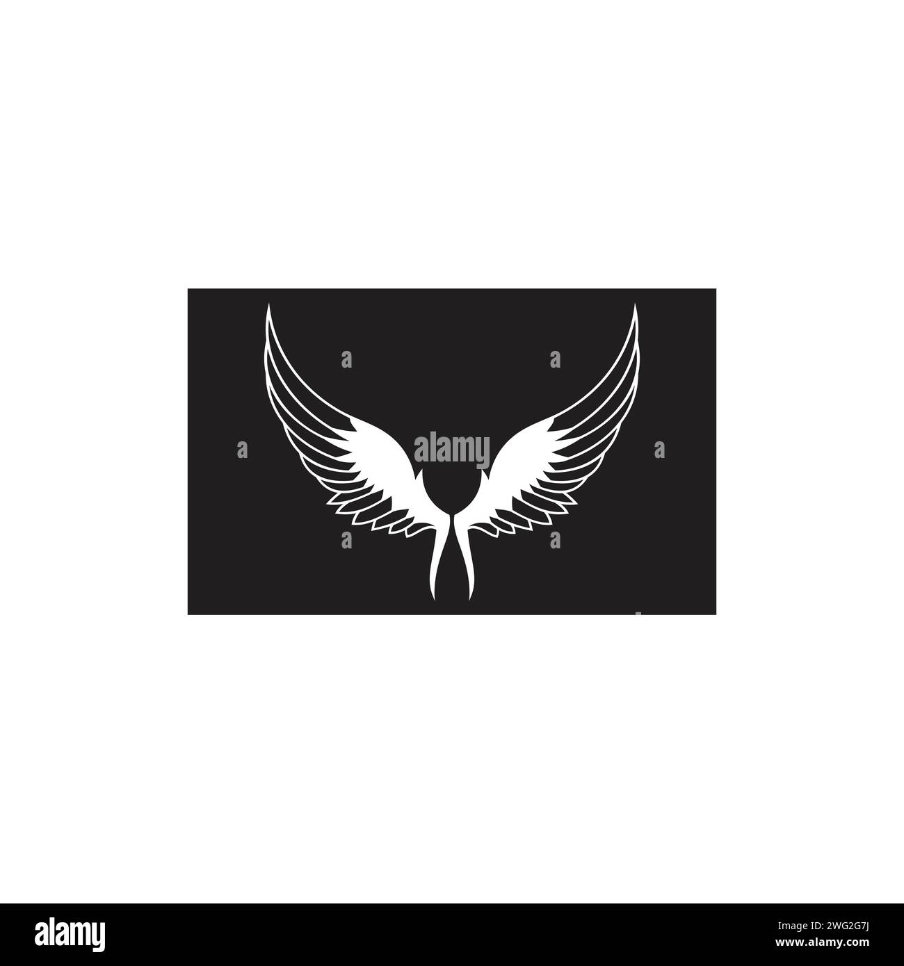 Bird wings vector logo concept illustration Stock Vector Image & Art ...