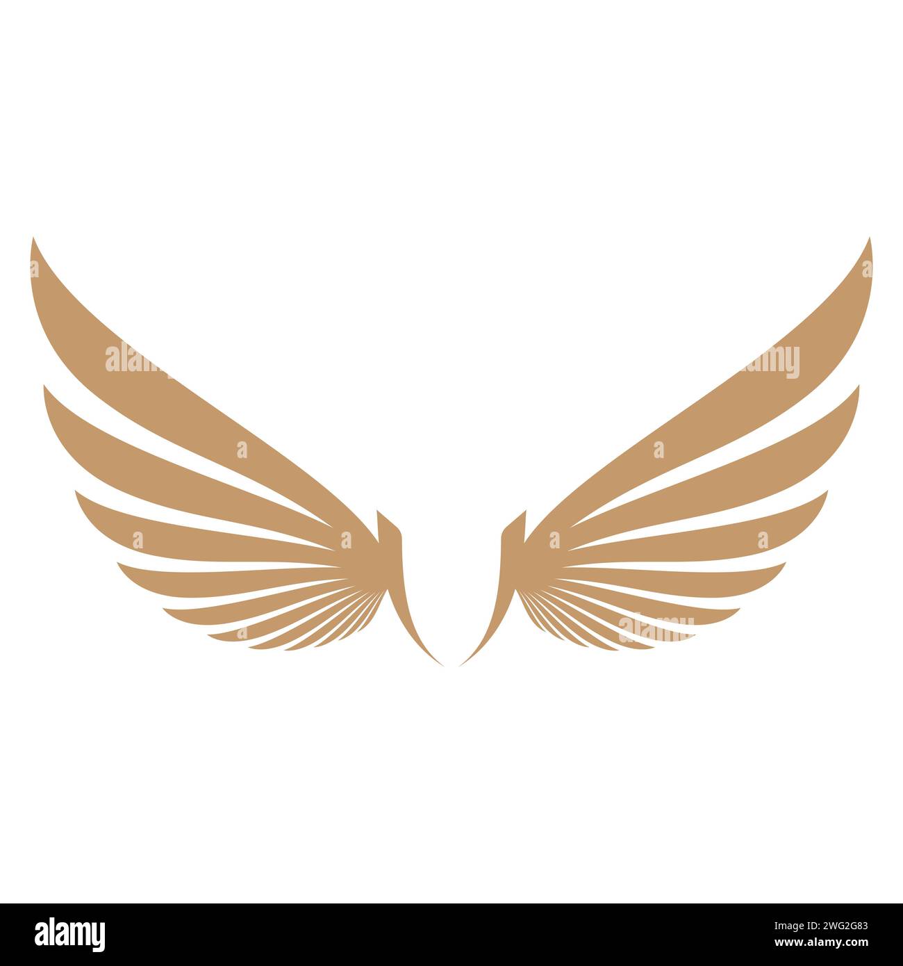 Bird wings vector logo concept illustration Stock Vector Image & Art ...