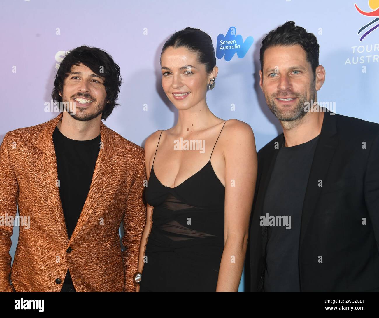 Los Angeles, USA. 01st Feb, 2024. Morgan Evans and Kita Alexander ...