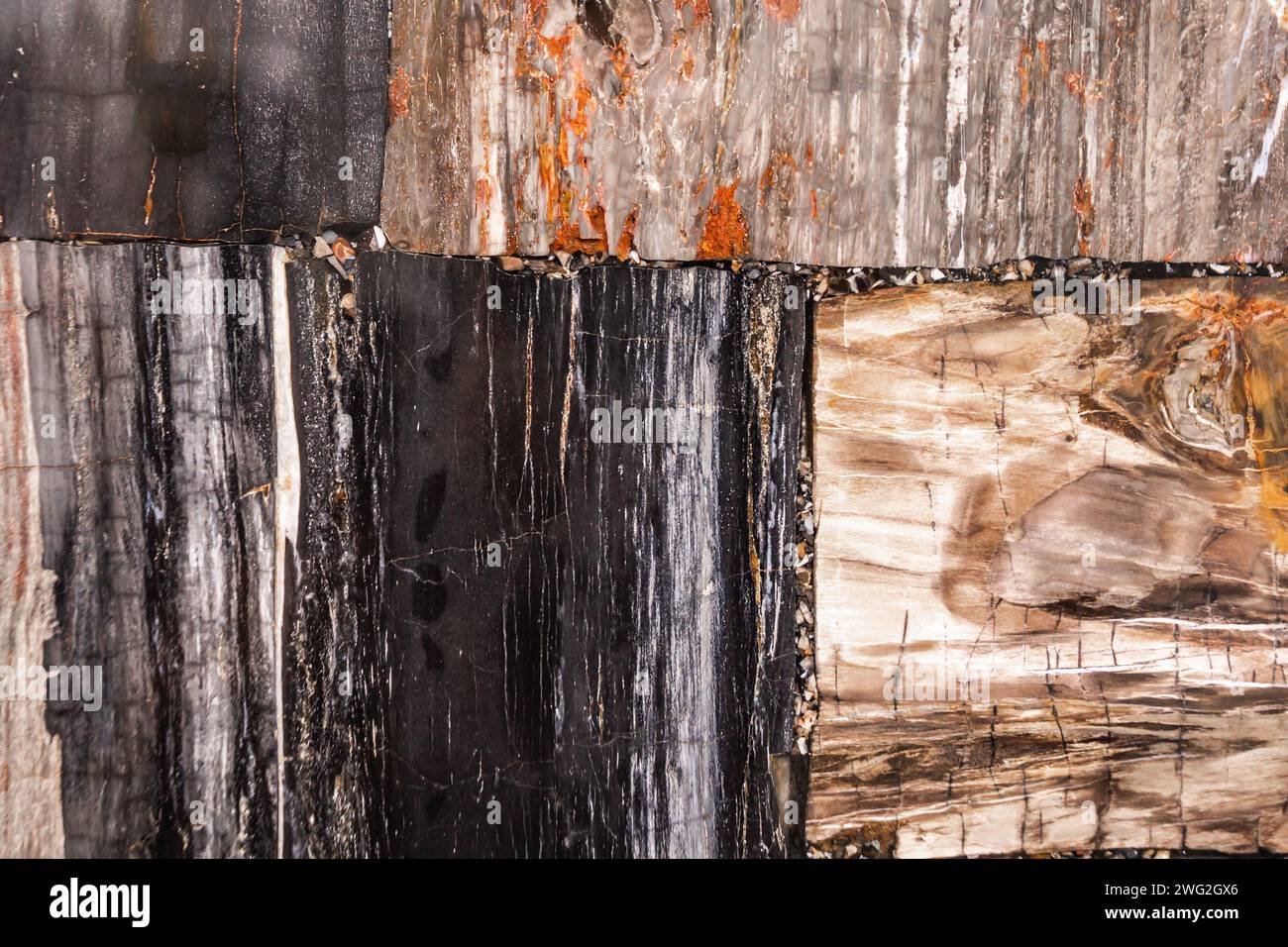 Collection of Different Types of Marble Natural Stone Textures and ...