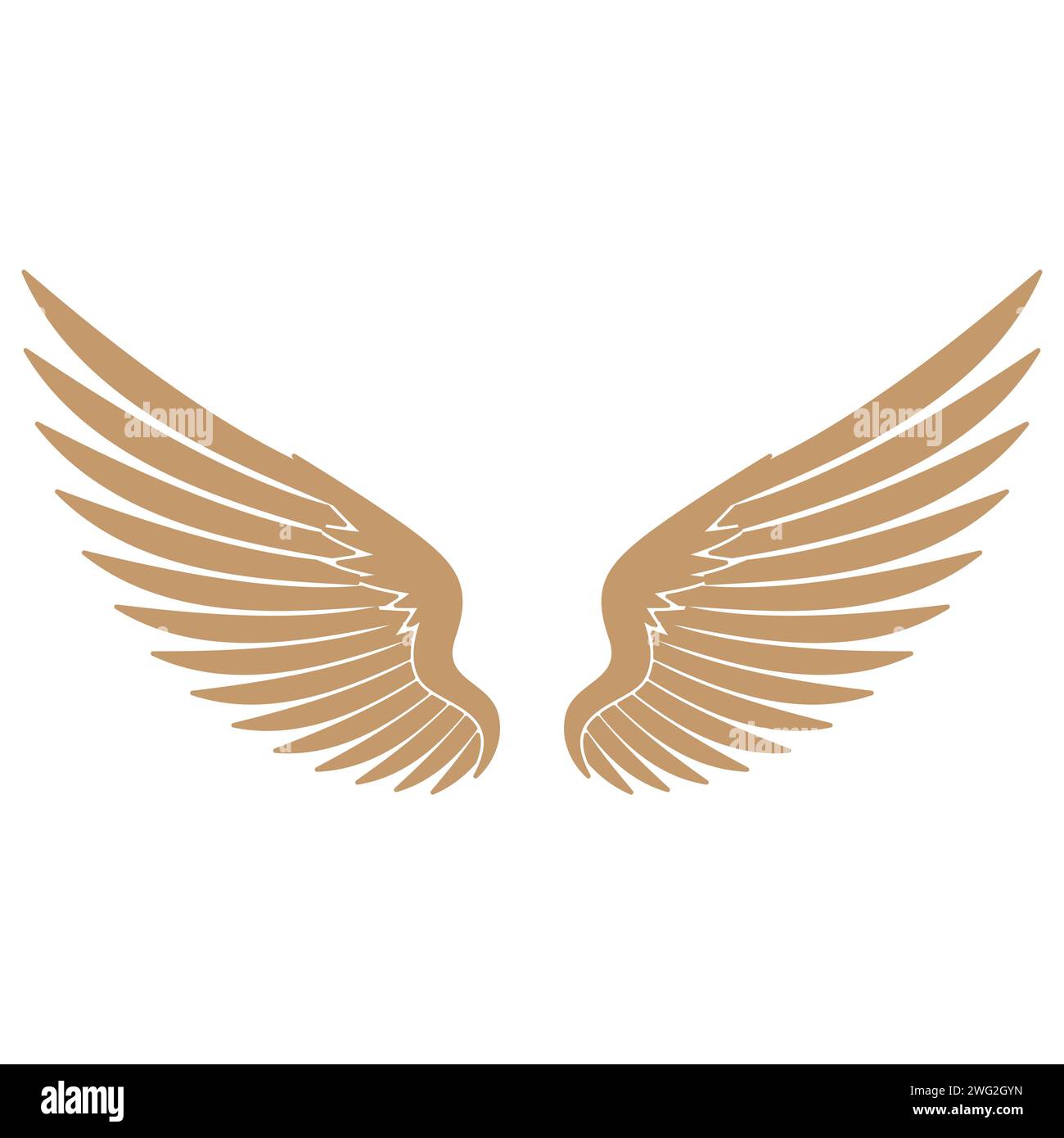 Bird wings vector logo concept illustration Stock Vector Image & Art ...