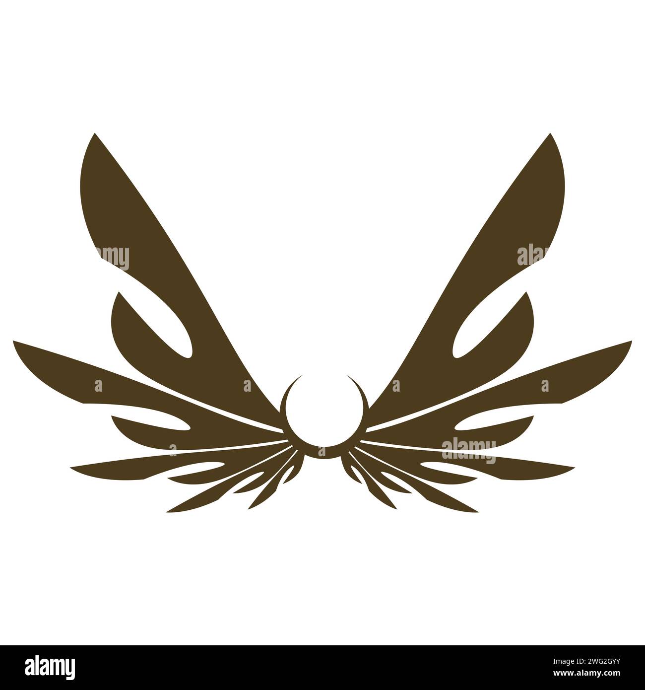 Bird wings vector logo concept illustration Stock Vector Image & Art ...