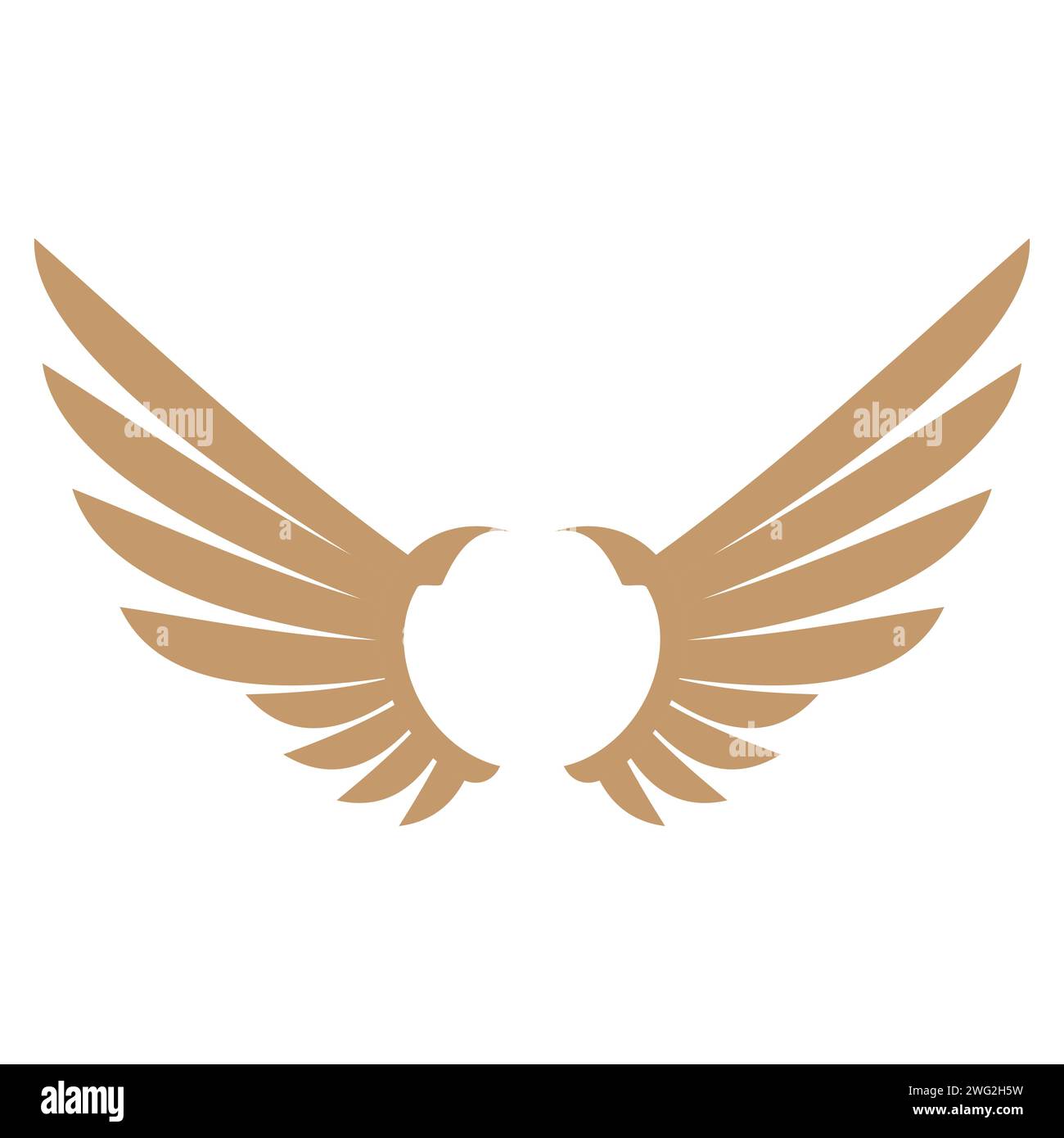 Bird wings vector logo concept illustration Stock Vector Image & Art ...