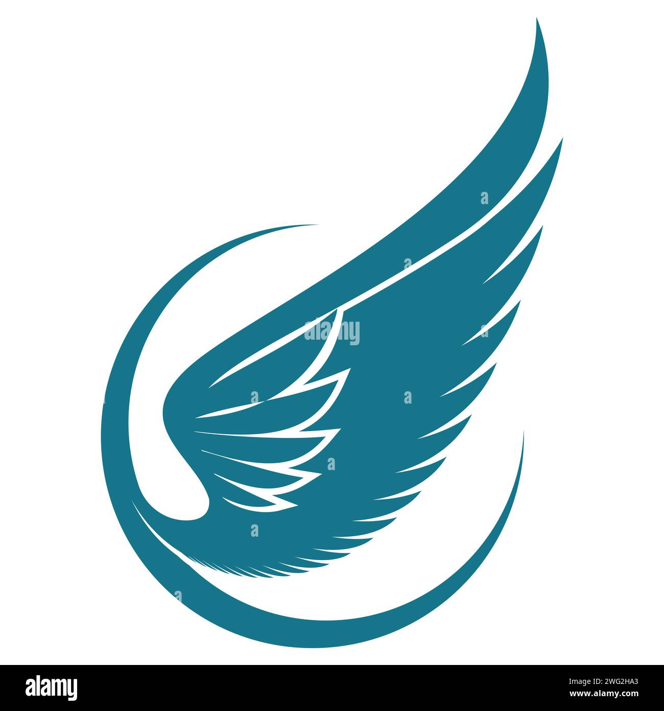 Bird wings vector logo concept illustration Stock Vector Image & Art ...