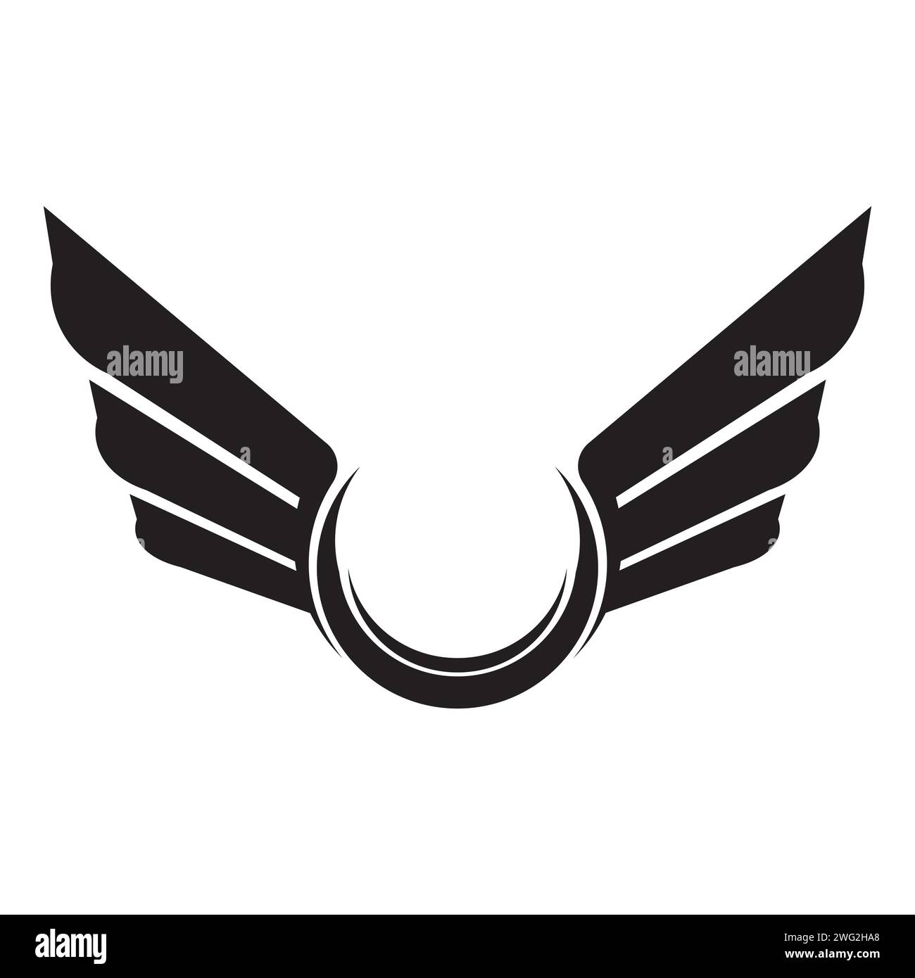 Bird wings vector logo concept illustration Stock Vector Image & Art ...