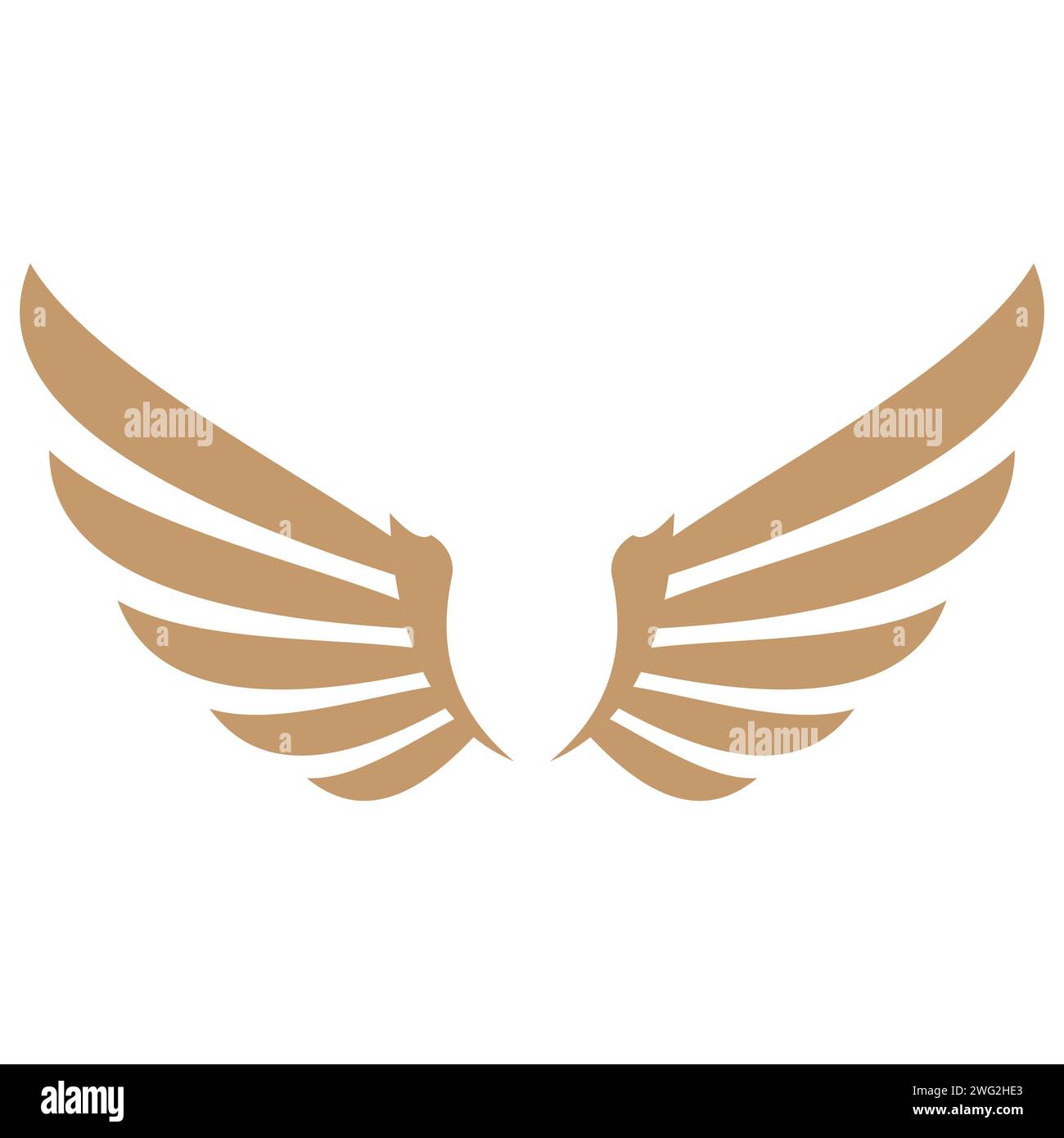 Bird wings vector logo concept illustration Stock Vector Image & Art ...