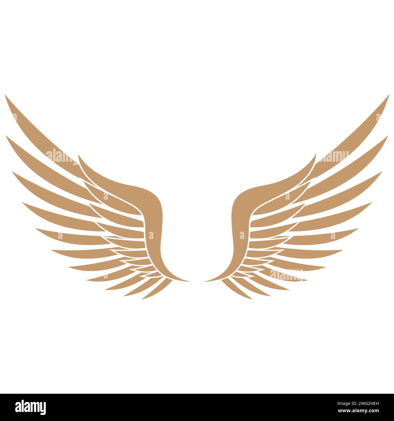 Bird wings vector logo concept illustration Stock Vector Image & Art ...