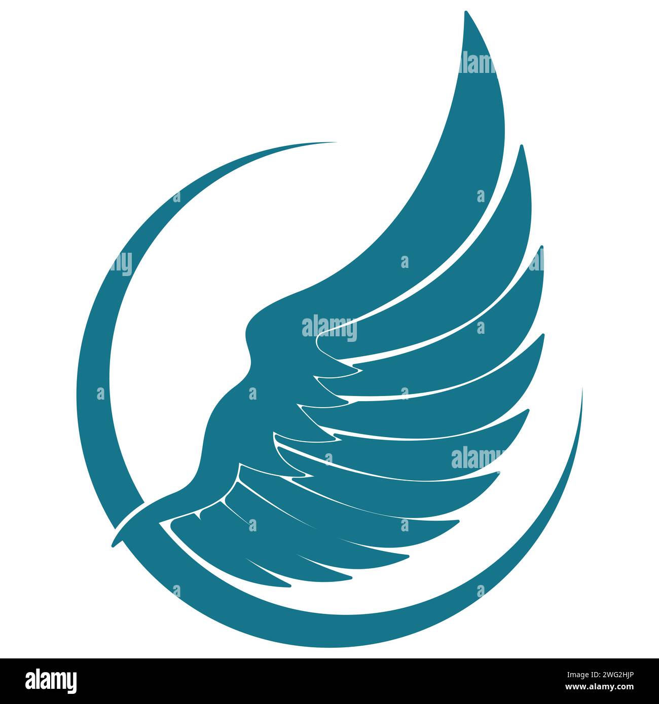 Bird wings vector logo concept illustration Stock Vector Image & Art ...