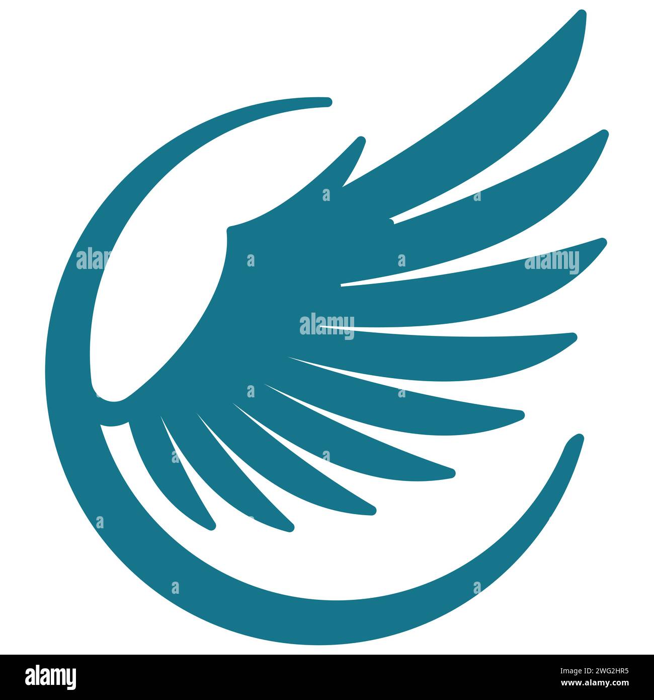 Bird wings vector logo concept illustration Stock Vector Image & Art ...