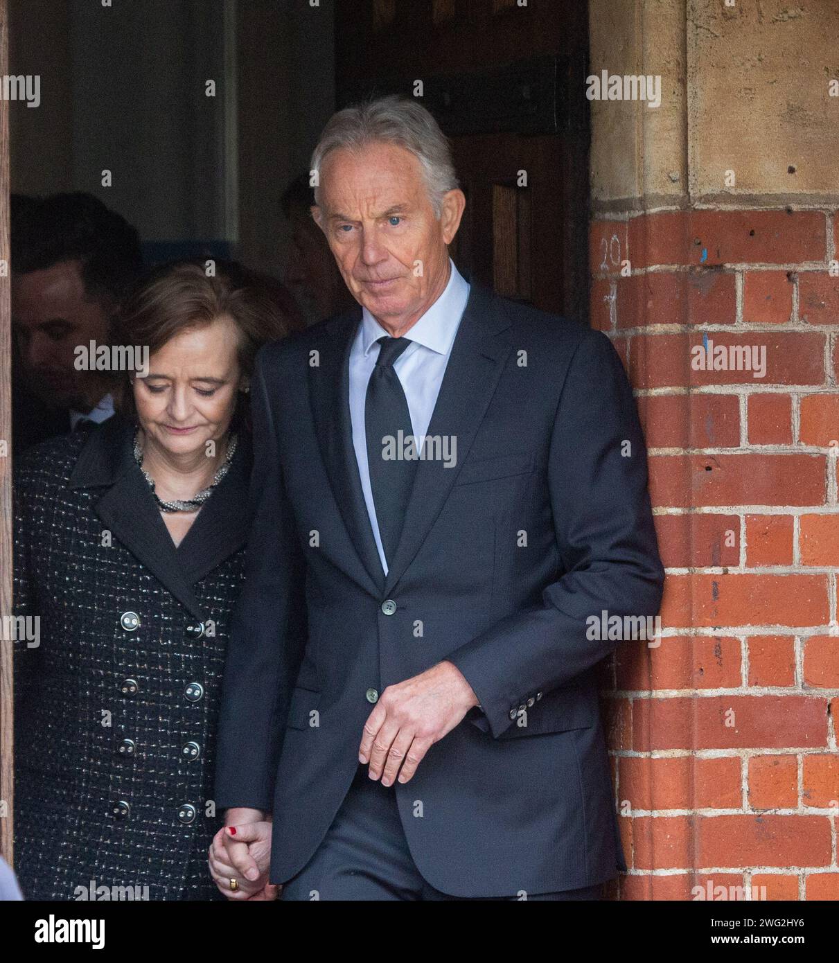 London, England, UK. 2nd Feb, 2024. TONY BLAIR and his wife CHERIE ...