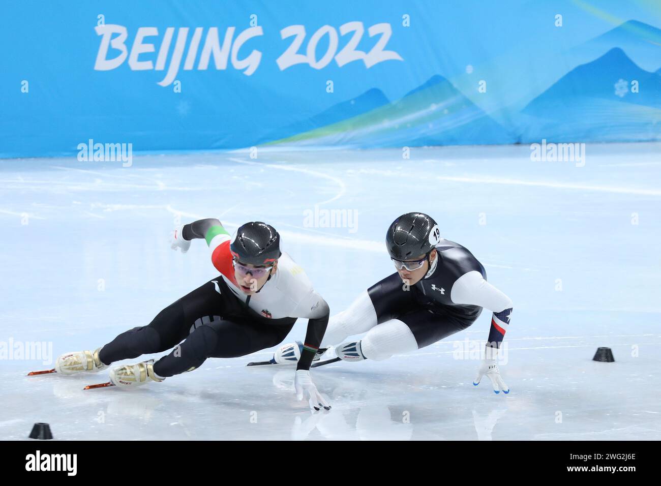 FEB 5, 2022 - Beijing, China: Sandor Shaolin LIU #2 of Team Hungary in ...