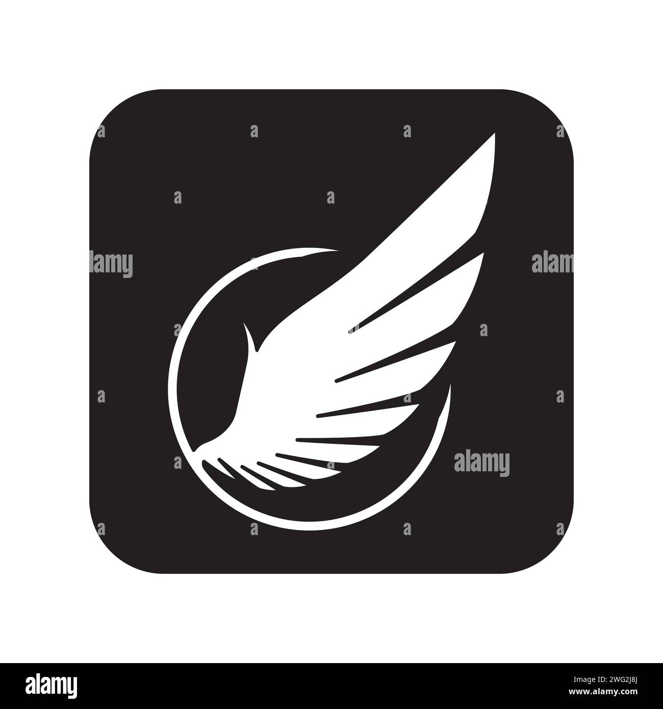 Bird wings vector logo concept illustration Stock Vector Image & Art ...