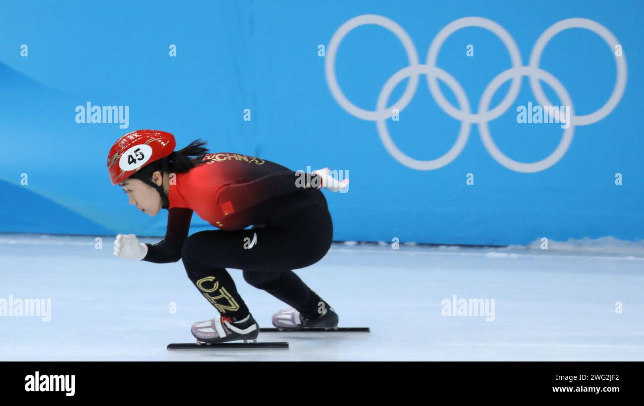 FEB 5, 2022 - Beijing, China: ZHANG Yuting #45 of Team China in the ...