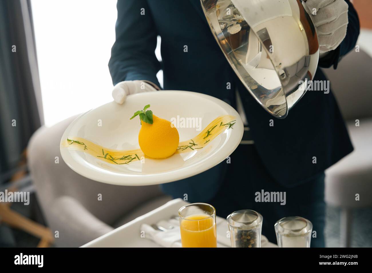 Hotel room service dishes on hi-res stock photography and images - Alamy
