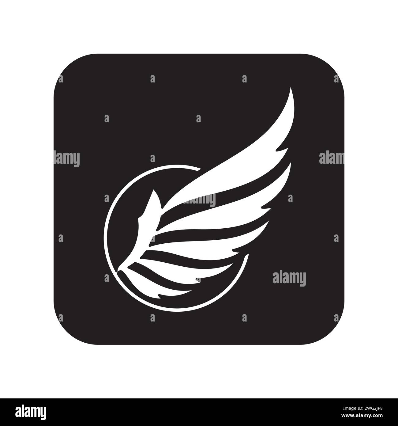 Bird wings vector logo concept illustration Stock Vector Image & Art ...