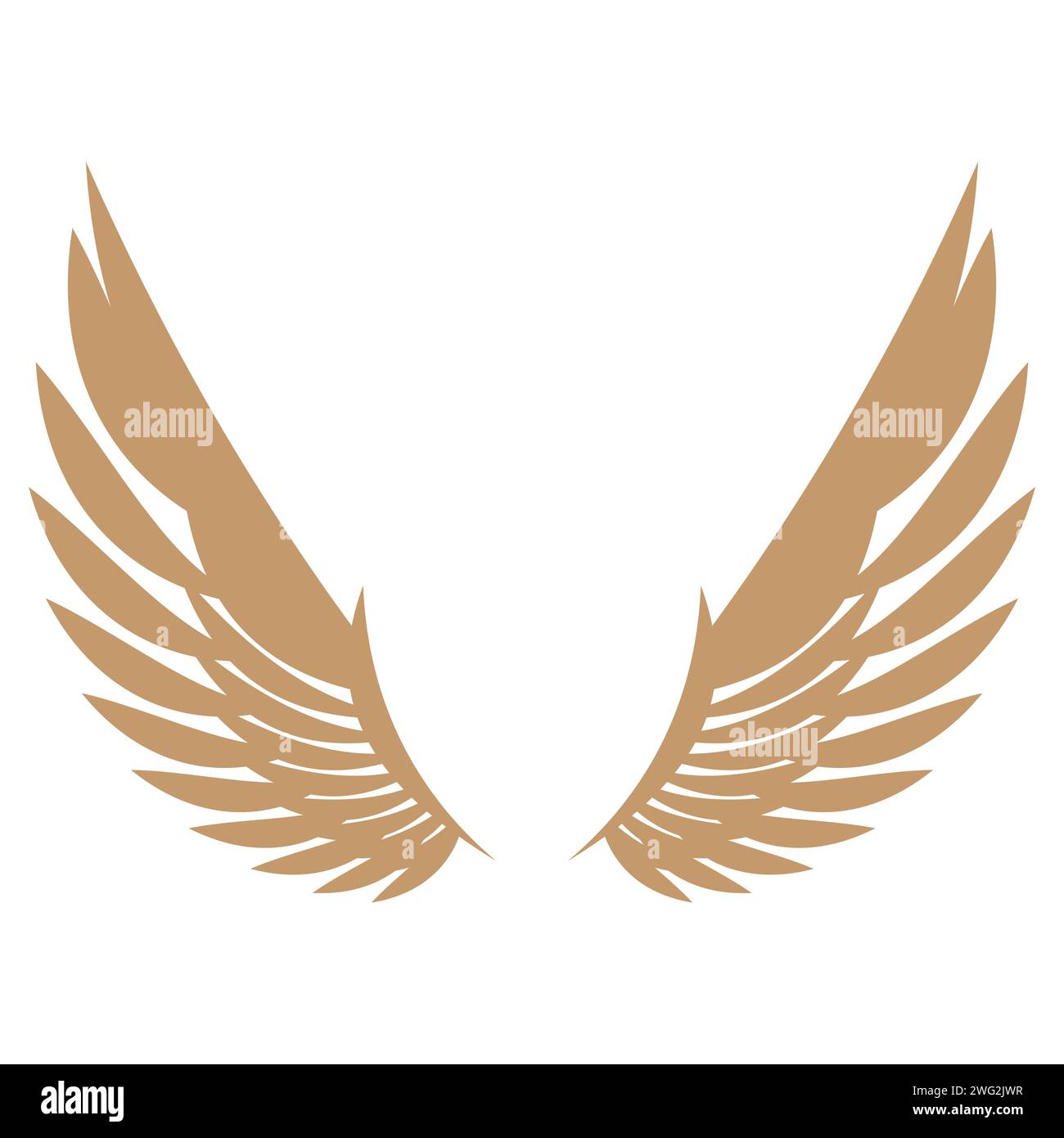 Bird wings vector logo concept illustration Stock Vector Image & Art ...