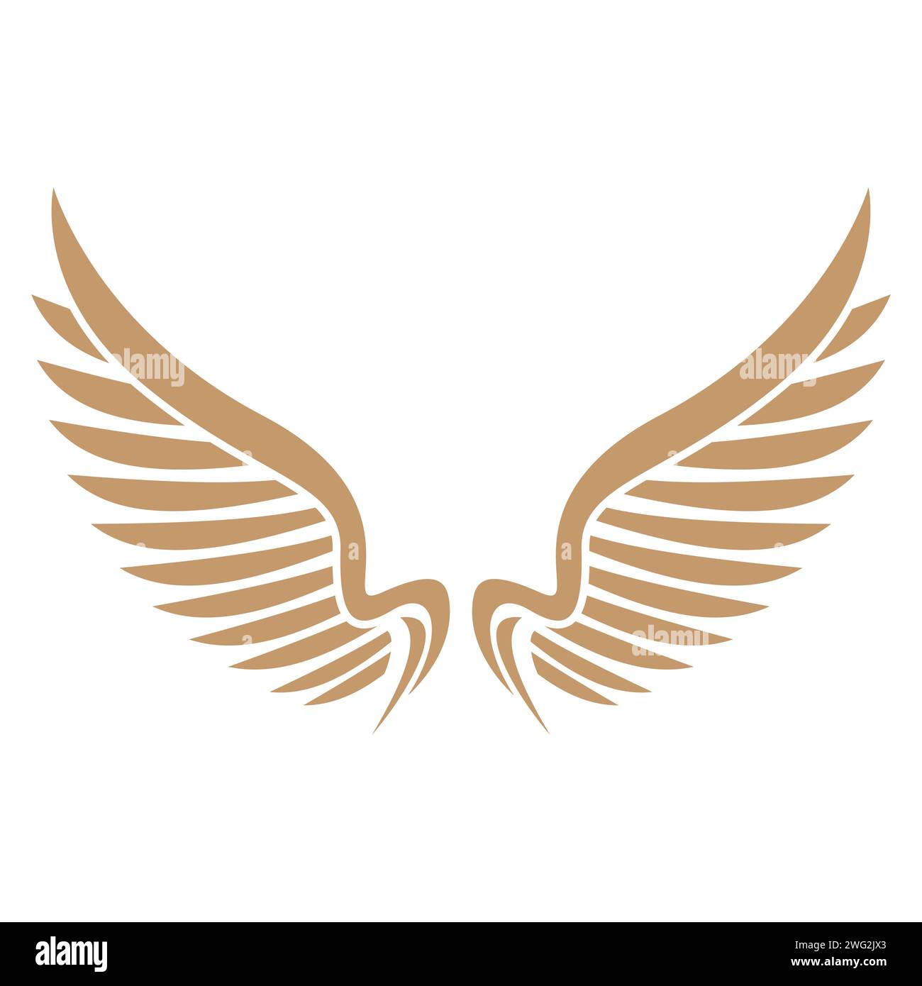 Bird wings vector logo concept illustration Stock Vector Image & Art ...