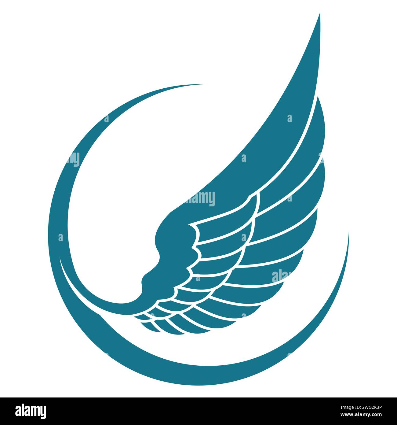 Bird wings vector logo concept illustration Stock Vector Image & Art ...