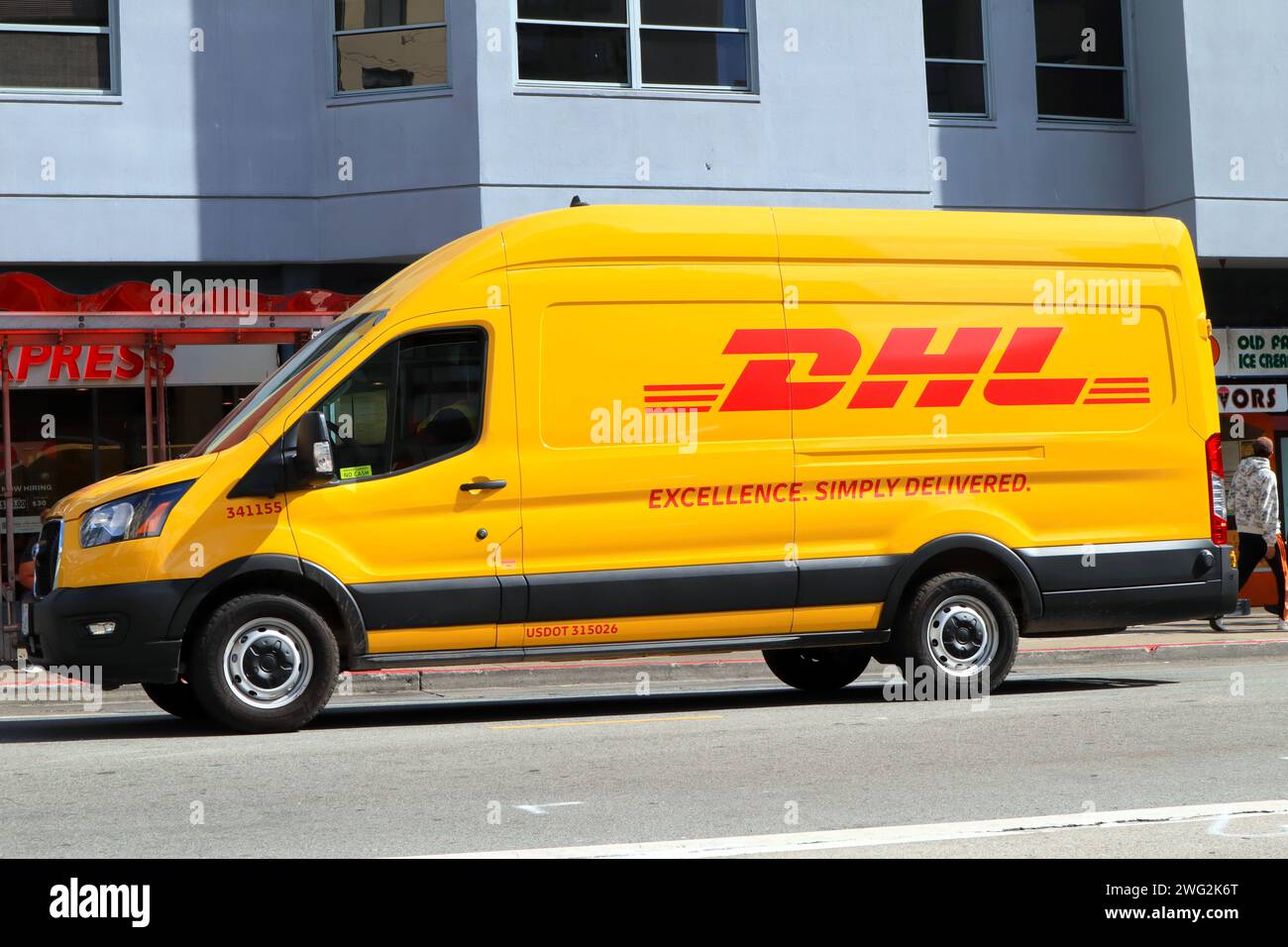 San Francisco, California: DHL Delivery Van. DHL (Dasley Hillblom Lynn ...