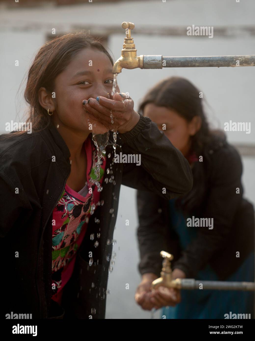 Nepal water supply hi-res stock photography and images - Alamy