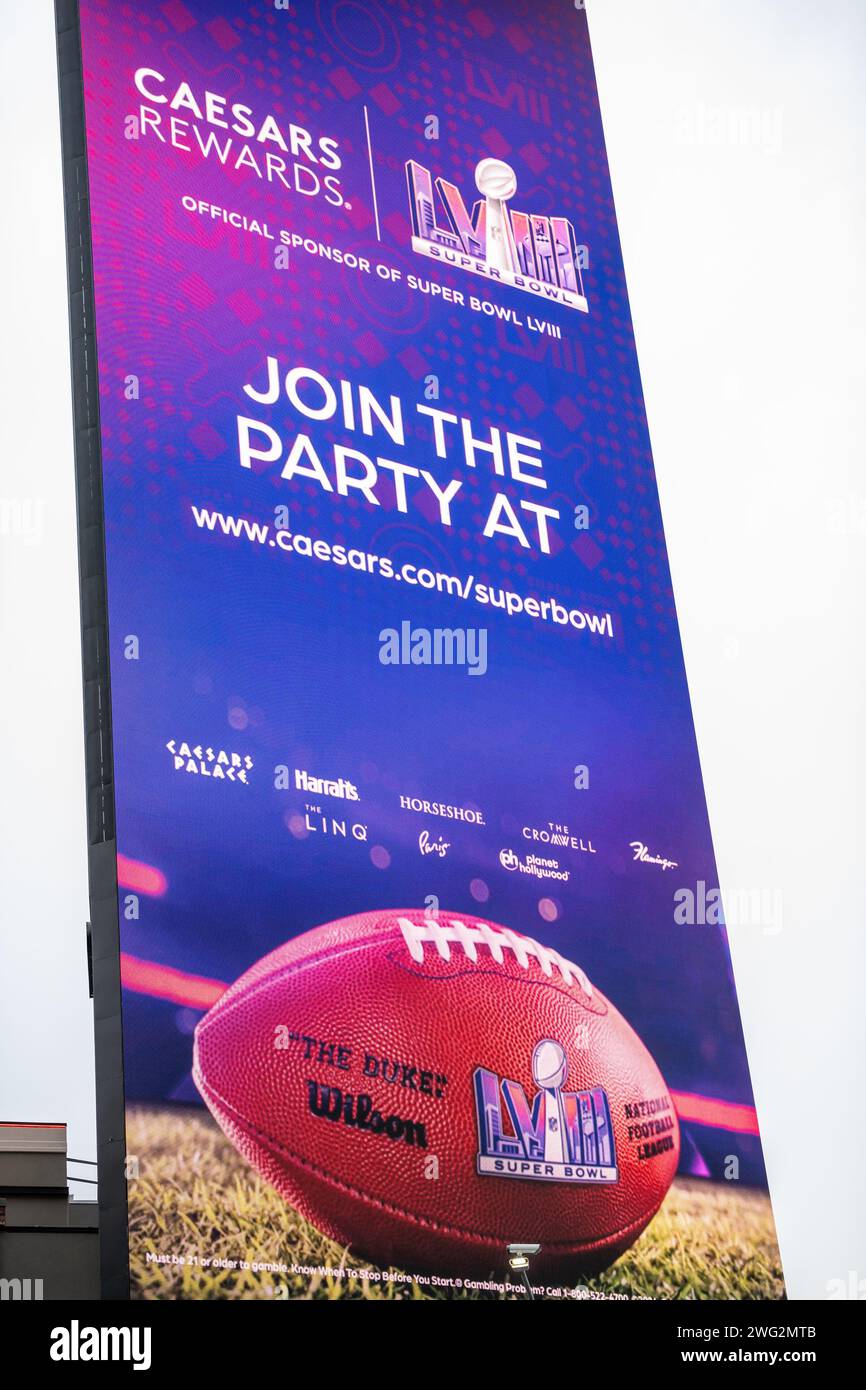 LAS VEGAS, NV FEBRUARY 2: Views of Las Vegas, Nevada ahead of Super ...