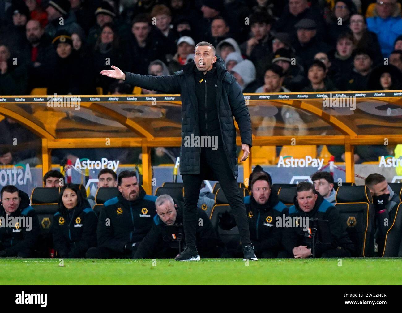 Wolverhampton Wanderers manager Gary O'Neil during the Premier League ...