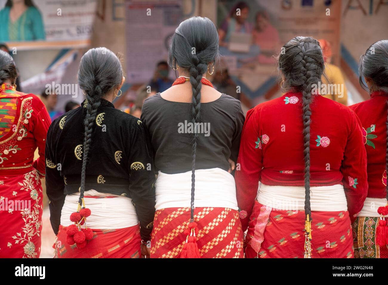 Traditional Nepali dances are performed at a town-hall event in Palata ...