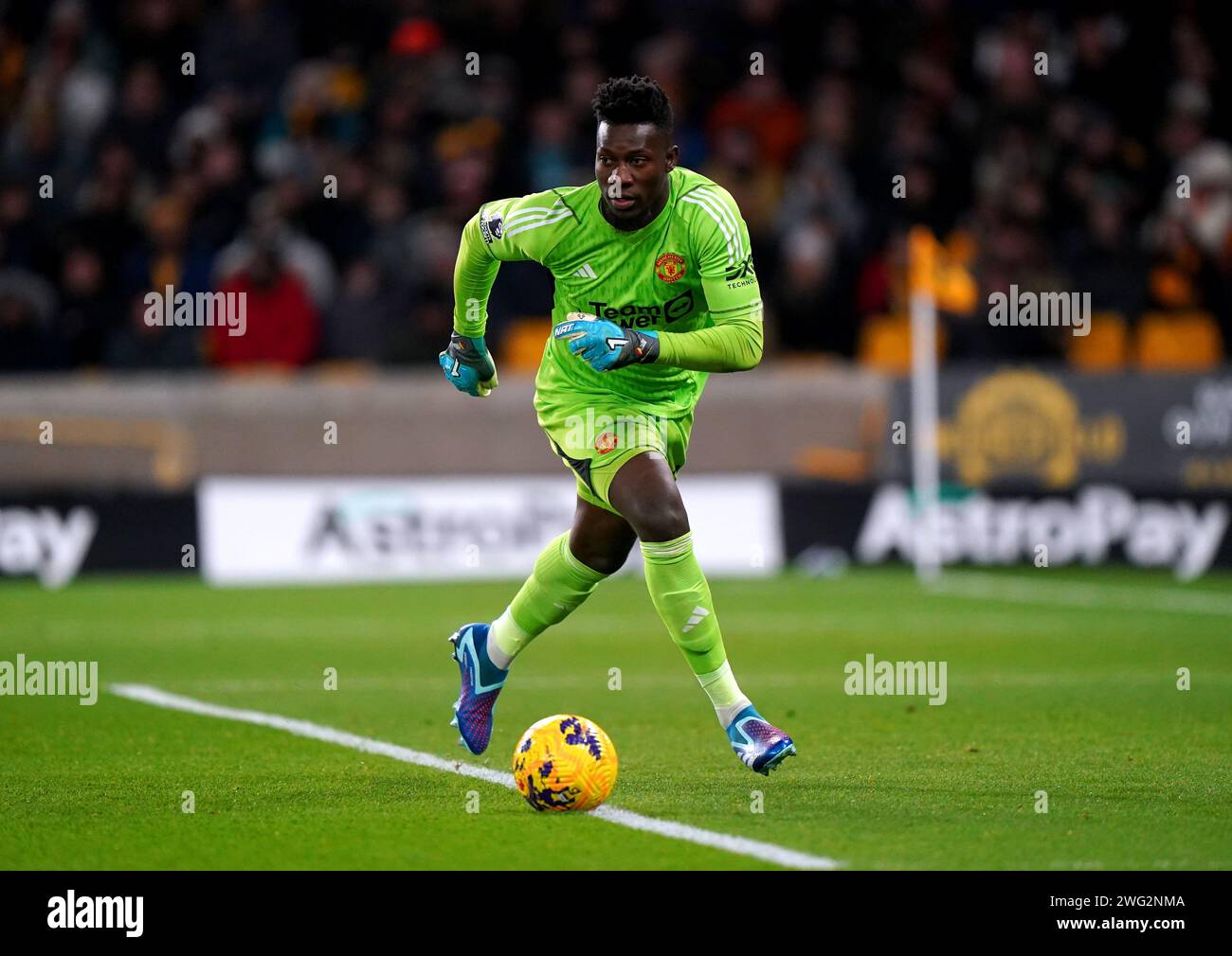 Manchester United goalkeeper Andre Onana during the Premier League ...