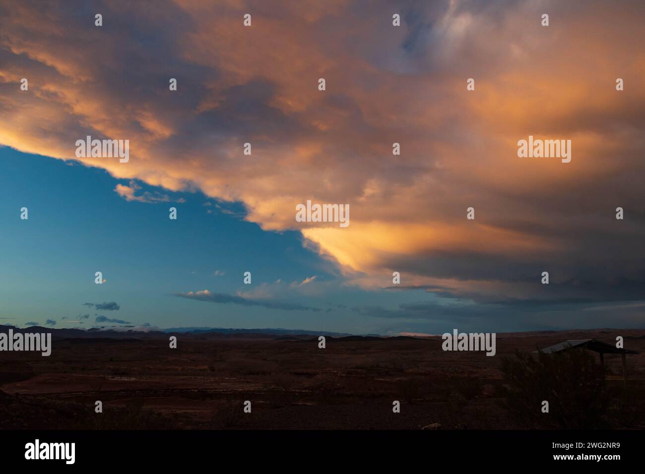 Colorful clouds over desert hi-res stock photography and images - Alamy