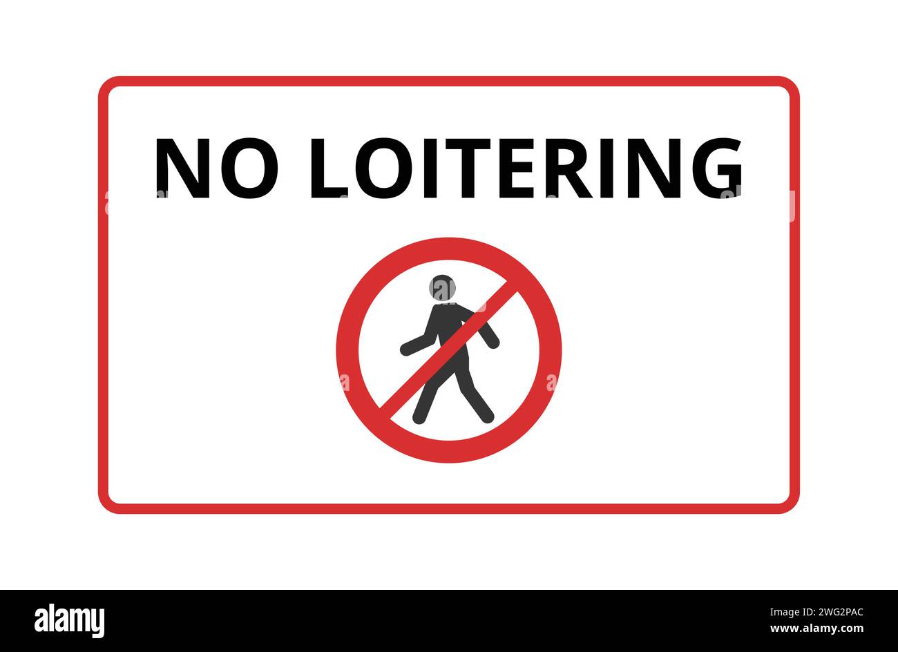 No loitering Symbol Stock Vector Image & Art - Alamy
