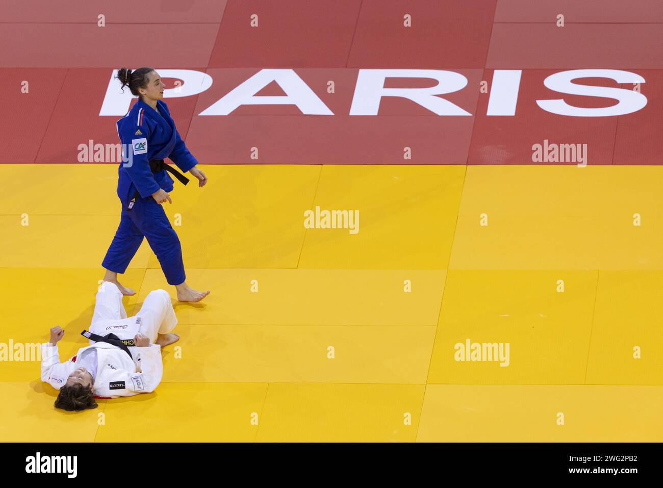 MOKDAR FAIZA (FRA) (PARIS SAINT GERMAIN JUDO 75) won the gold medal ...