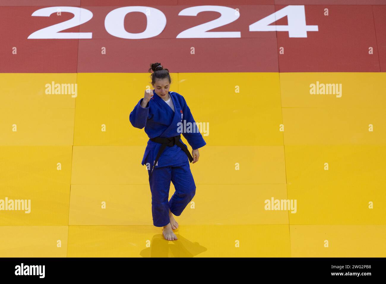 MOKDAR FAIZA (FRA) (PARIS SAINT GERMAIN JUDO 75) won the gold medal ...