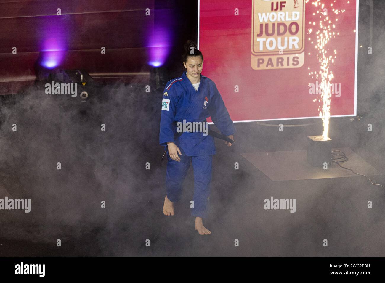 MOKDAR FAIZA (FRA) (PARIS SAINT GERMAIN JUDO 75) won the gold medal ...